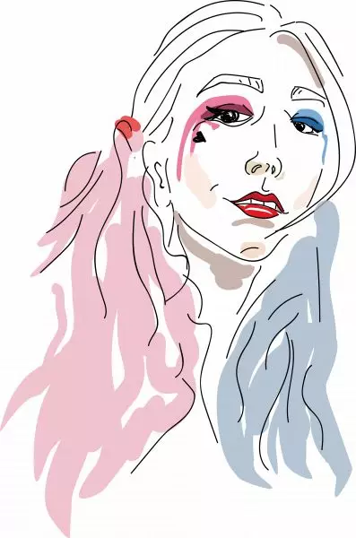 Make-up Harley Quinn: ako vytvoriť podrobné pokyny a fotografie